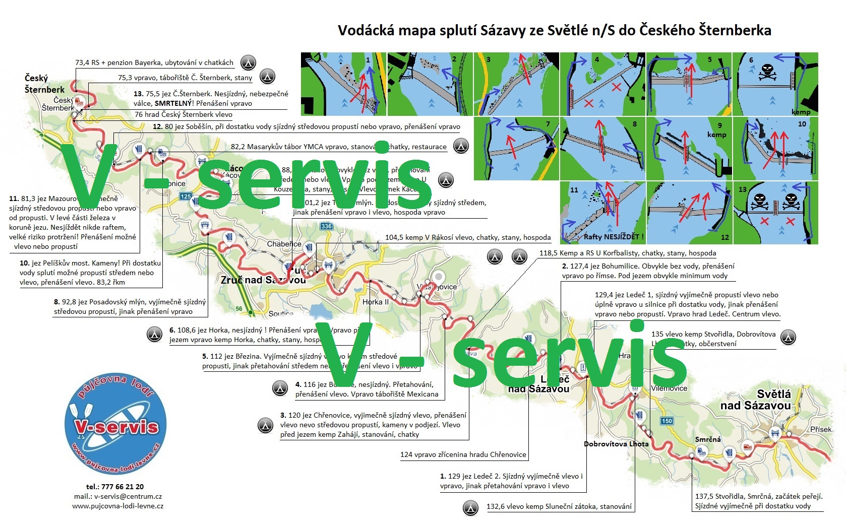 PŮJČOVNA LODÍ LUŽNICE VLTAVA SÁZAVA OTAVA